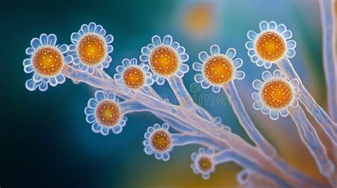 Fungal Spore Demonstrating Its Unique Structure Stock Image Image Of
