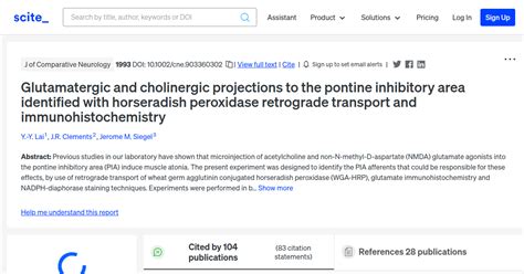 Glutamatergic And Cholinergic Projections To The Pontine Inhibitory Area Identified With
