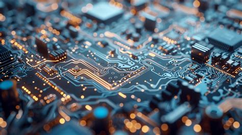 Premium Photo Closeup Of A Microprocessor On A Circuit Board