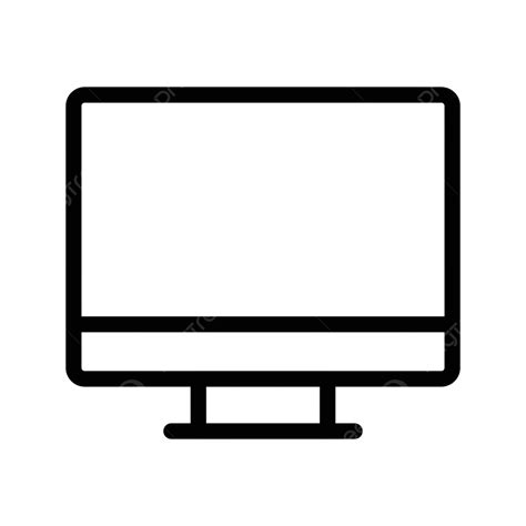 Screen Computer Monitor Symbol Vector Computer Monitor Symbol PNG And Vector With Transparent