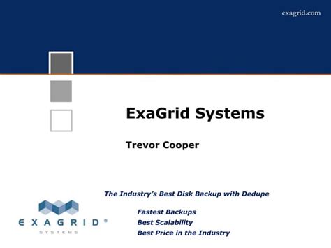 Exagrid And Symantec Netbackup Optimizing Data Protection Webinar