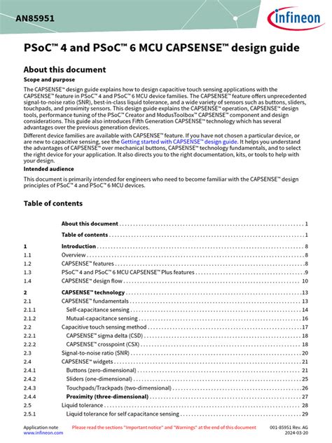 infineon an85951 psoc 4 and psoc 6 mcu capsense design guide applicationnotes v73 00 en pdf