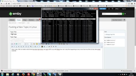 high cpu linux emby community
