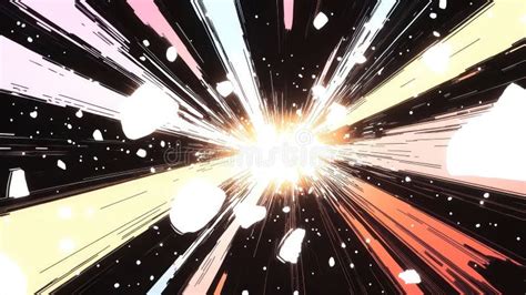 An Explosion Of Light And Color Emanating From A Central Point Creating A Dynamic Visual Effect