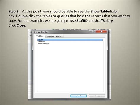 Ppt Creating An Append Query In Microsoft Access Powerpoint Presentation Id