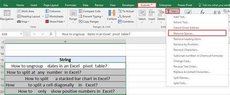 How To Remove Internal Spaces In Excel String