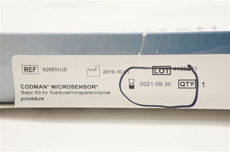 Codman 626631us Microsensor Basic Kit For Subdural Intraparenchymal Pr