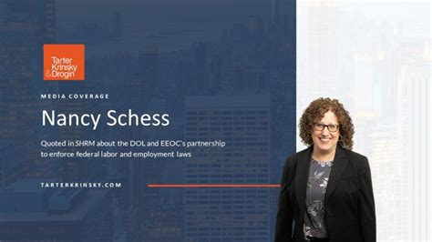 Tarter Krinsky And Drogin Llp On Linkedin Nancy Schess Recently Spoke To