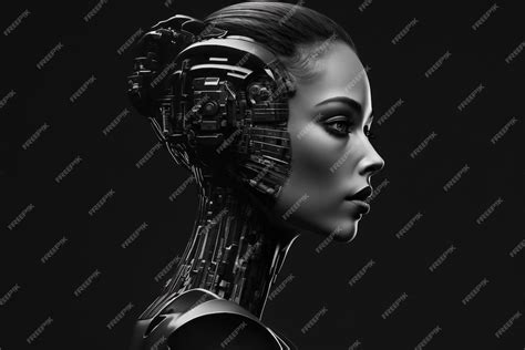 Premium Photo Robot Woman Background Created With Generative Ai Technology
