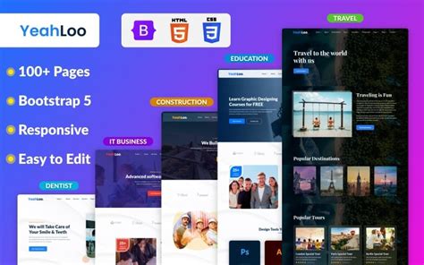 Yeahloo Responsive Multipurpose Bootstrap Html Template