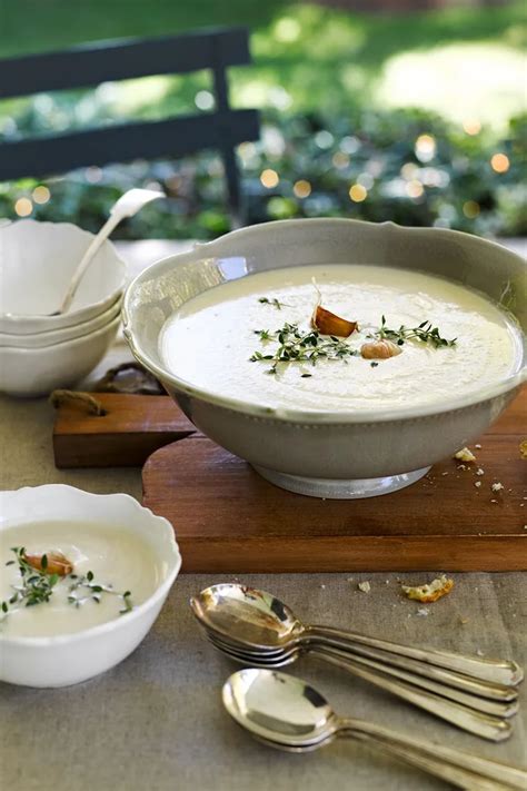 cauliflower parsnip and fennel soup with roasted garlic recipe home
