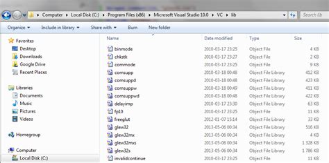 Linker Error With Glew And Visual Studio On Windows Stack Overflow