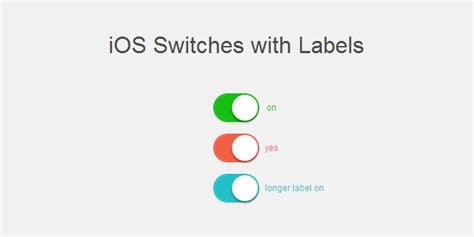 Переключатель в стиле Ios на Css