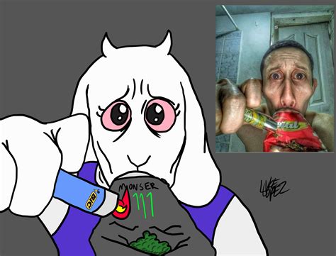 Toriel Smokes Weed Out A Can By Crowbears On Newgrounds