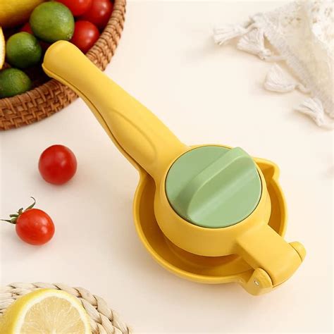 Amazon.com: Monotele 2 IN 1 Lemon Squeezer Rotation Citrus Press Large Heavy Duty Hand Juicer ...