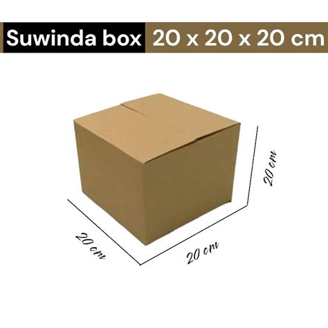 Jual Kardus Karton Uk 20x20x20 Cm Kotak Box ST Untuk Packing Souvenir Dll Shopee Indonesia