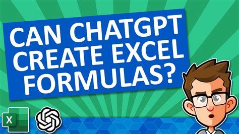 How Good Is Chatgpt At Creating Excel Formulas Youtube