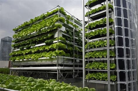 Premium Photo Urban Vertical Hydroponic Farming System