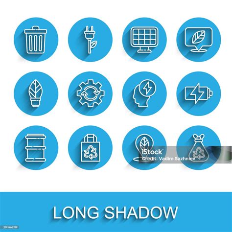 선 배럴 재활용이 있는 종이 봉지 휴지통 위치 리프 쓰레기 기어 및 화살표 워크플로 배터리 및 헤드 전기 기호 아이콘을 설정합니다 벡터 가솔린에 대한 스톡 벡터 아트 및