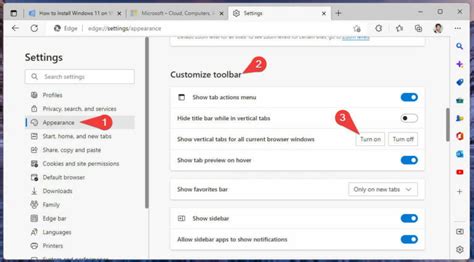 How To Enable Vertical Tabs In Microsoft Edge Browser Windowstip