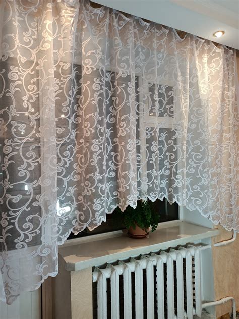 Тюль Арка Gardinaland Висота 170 см Ширина 300 см Жаккард Білий Арт 199 р низькі ціни