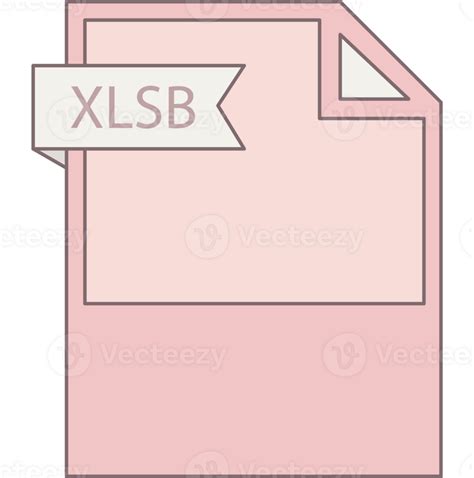 Modern Xlsb File Format Icon Minimal 57325775 Png