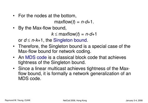 ppt network coding for error correction and security powerpoint