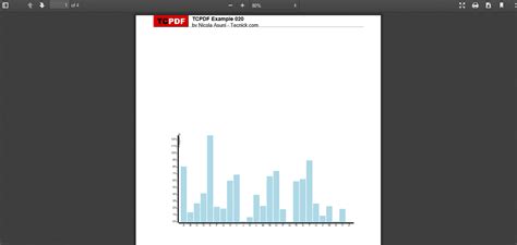 Generate Vertical Bar Chart With Tcpdf Library
