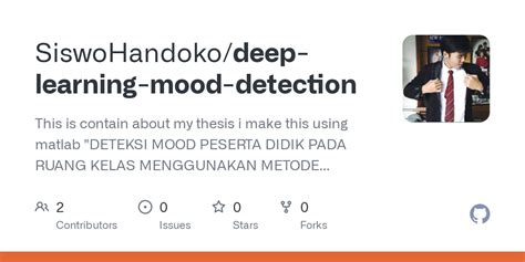 Github Siswohandoko Deep Learning Mood Detection This Is Contain About My Thesis I Make This