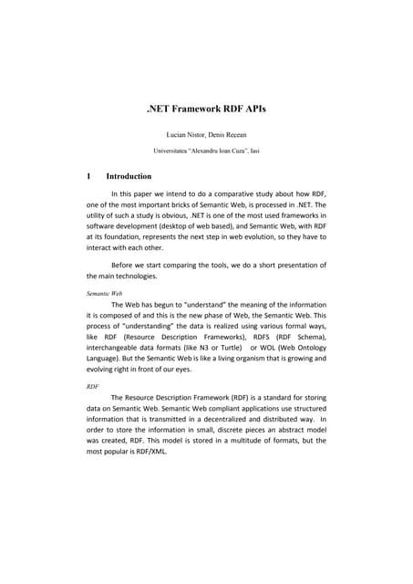 Net And Rdf Apis Pdf