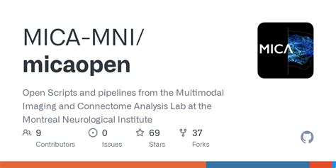 Github Mica Mni Micaopen Open Scripts And Pipelines From The
