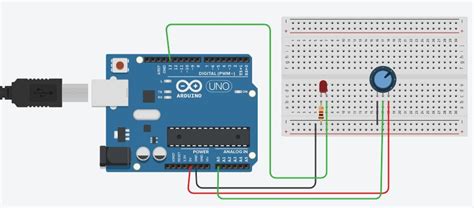 IoT Lab Controlling Intensity Of Led Using Potentiometer Traffic Control System
