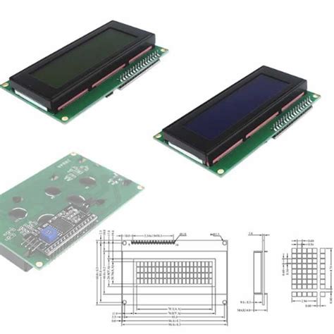 Iici2c 2004 Lcd2004 Lcd Screen Module Blueyellow Green Screen