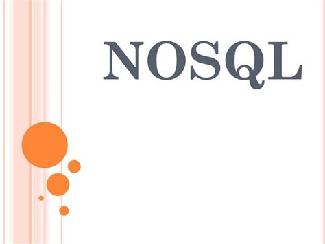 No Sql Databases Basics Module 1 Vtu Notes Pdf