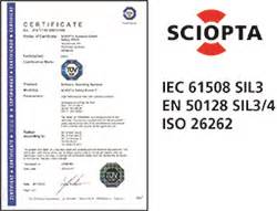 SCIOPTA Safety RTOS Certificate Update SCIOPTA
