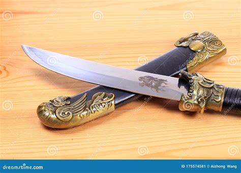 Mongolian knife, close-up stock image. Image of antique - 175574581