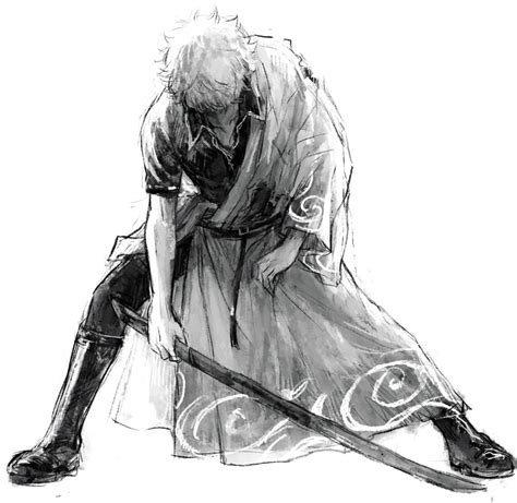 Sakata Gintoki Gintama Drawn By Lushu Kuye Danbooru