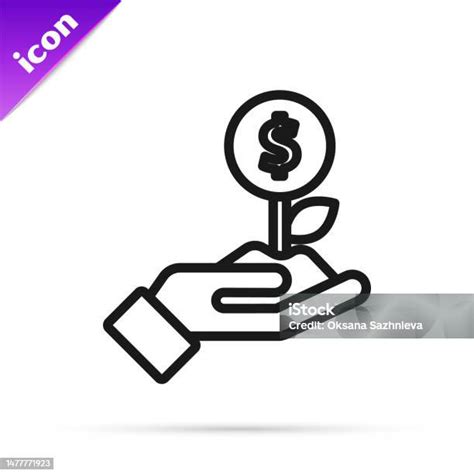 흰색 배경에 격리 된 검은 줄 달러 공장 아이콘 비즈니스 투자 성장 개념 돈 저축 및 투자 벡터 0명에 대한 스톡 벡터 아트 및 기타 이미지 Istock