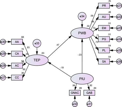 Standardized Factor Loading For The Final Structural Model Download Scientific Diagram