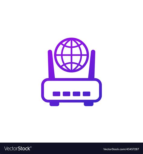 Router Or Internet Modem Icon Royalty Free Vector Image