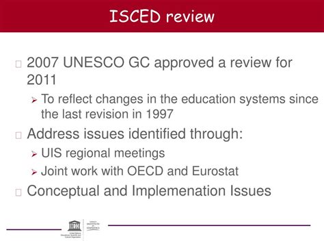 Ppt International Standard Classification On Education Isced Powerpoint Presentation Id