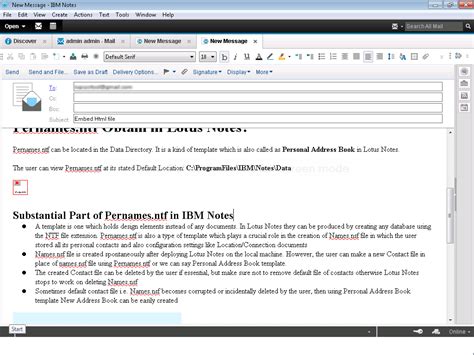 Learn How To Import And Embed Html In Lotus Notes Email