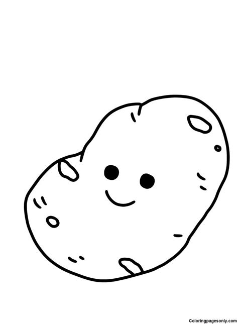 Potato Coloring Pages