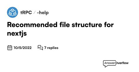 recommended file structure for next js trpc
