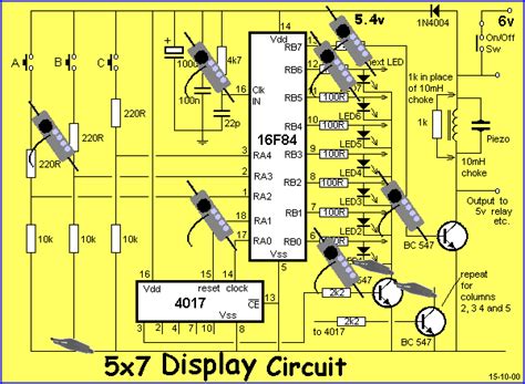 There Are Many Points On The 5x7 Display Project That Can Be Tested With The Logic Pulser The