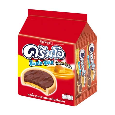 ครีมโอ ช็อกโกพลัสคาราเมลช็อกโกแลต 18 กรัม แพ็ก 24 ชิ้น Thaipick