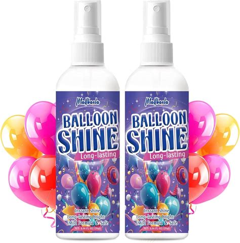 Mallbaola Balloon Shine Spray 2 Pack Decorative Ball Shine