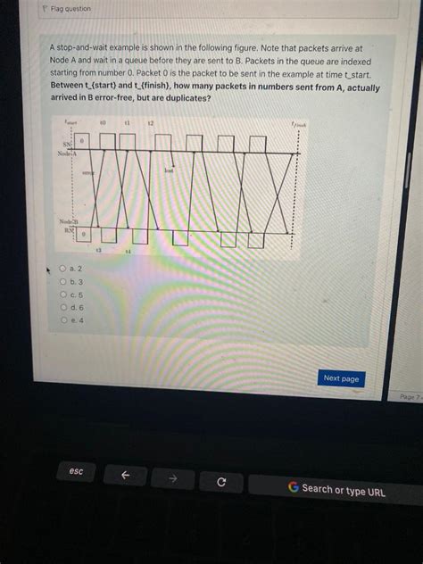 Solved Flag Question A Stop And Wait Example Is Shown In The Chegg Chegg