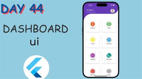 Dashboard Ui Design In Flutter Flutter Ui Design Youtube