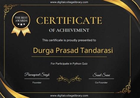 Durga Prasad Tandarasi On Linkedin Pythonlearning Digitalcollegelibrary Codingquiz